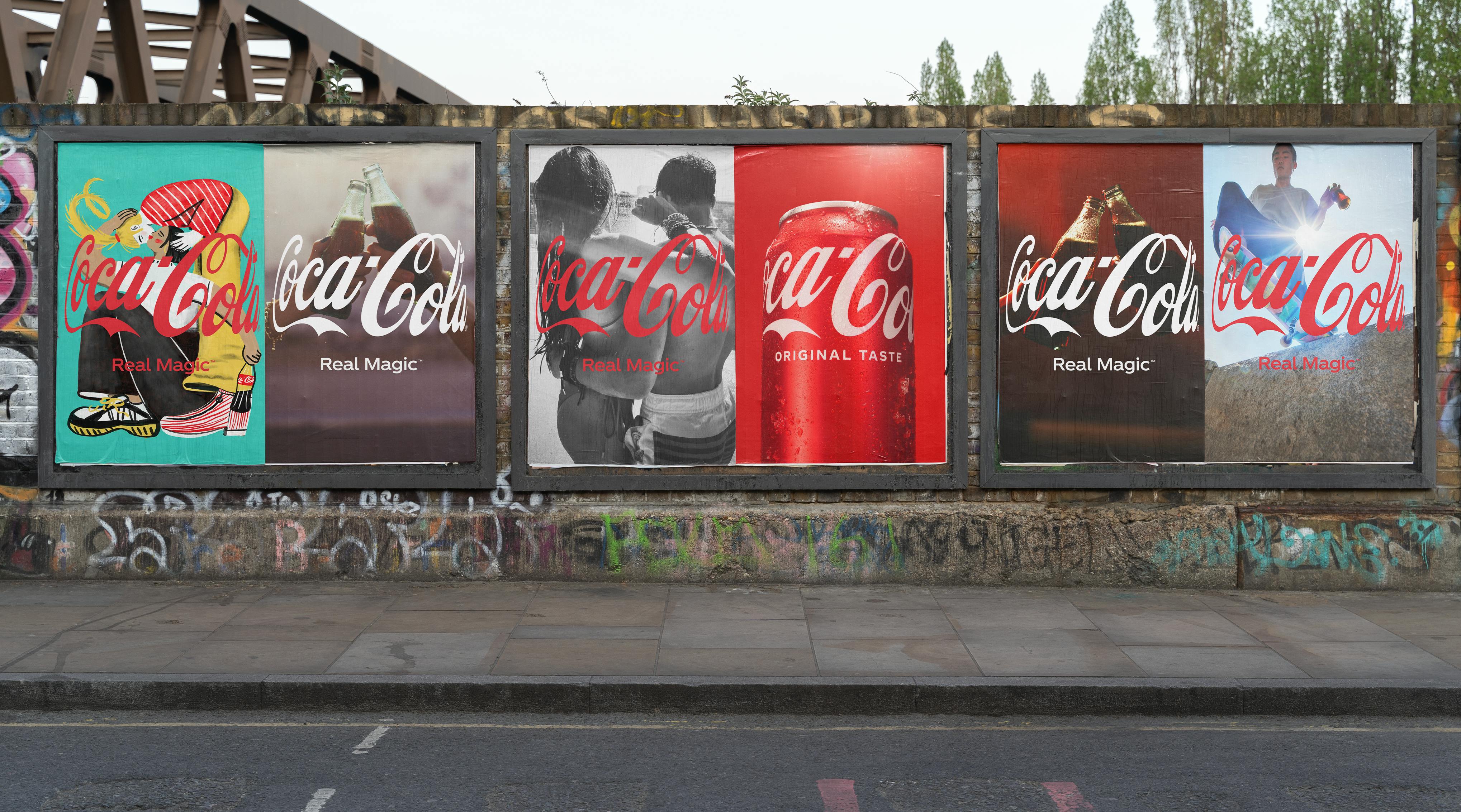 Striking poster campaign introduces Coca-Cola Real Magic tagline