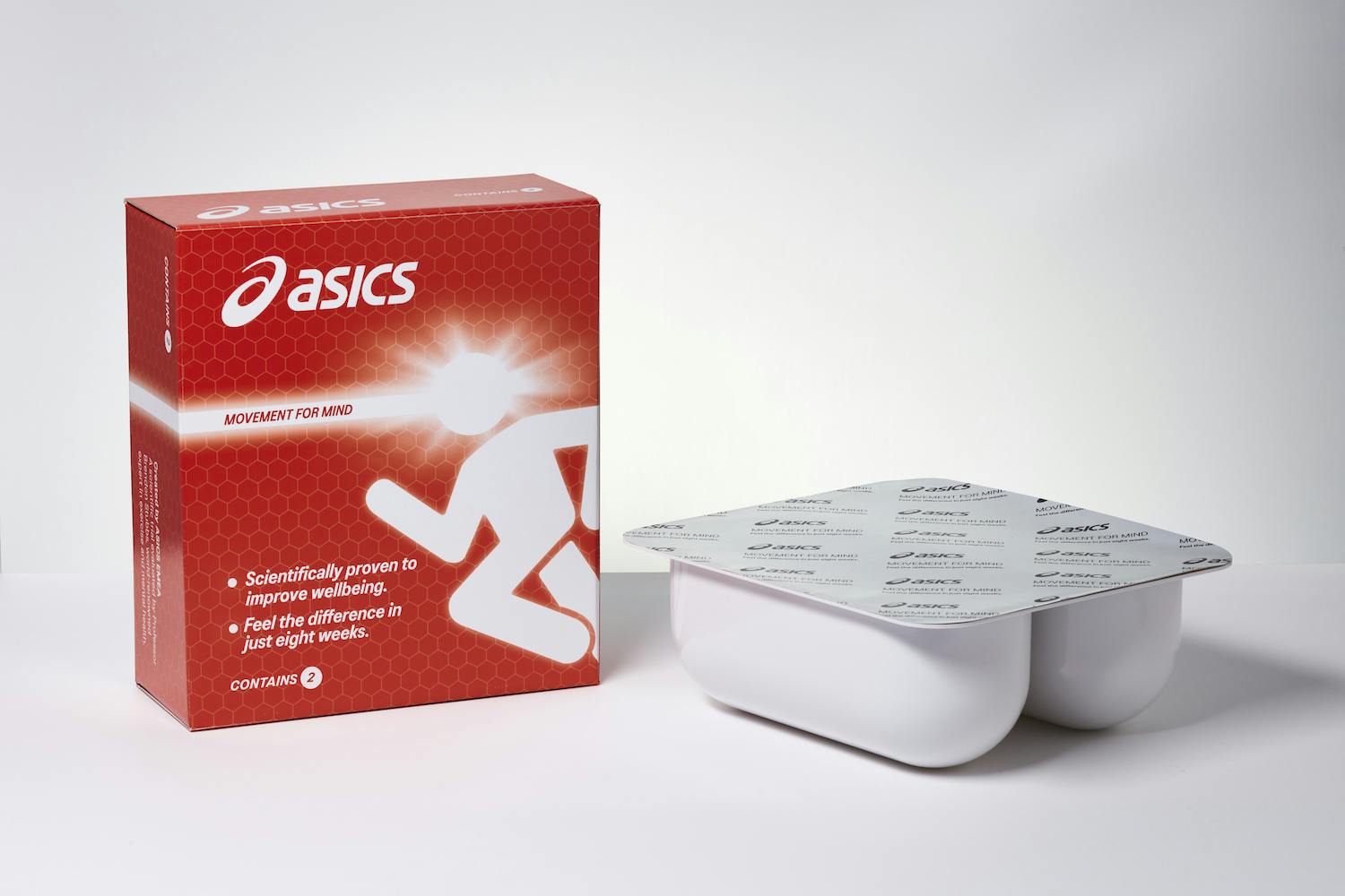 Asics creates witty packaging to promote its tagline Sound Mind, Sound Body