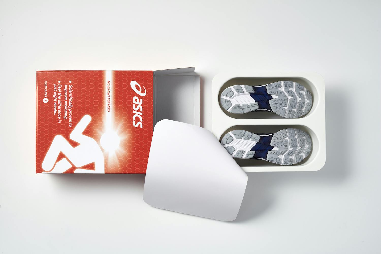 Asics creates witty packaging to promote its tagline Sound Mind, Sound Body