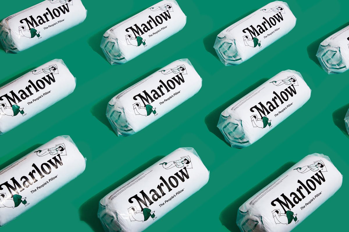 Marlow’s brand identity stakes its claim as ‘The People’s Pillow’