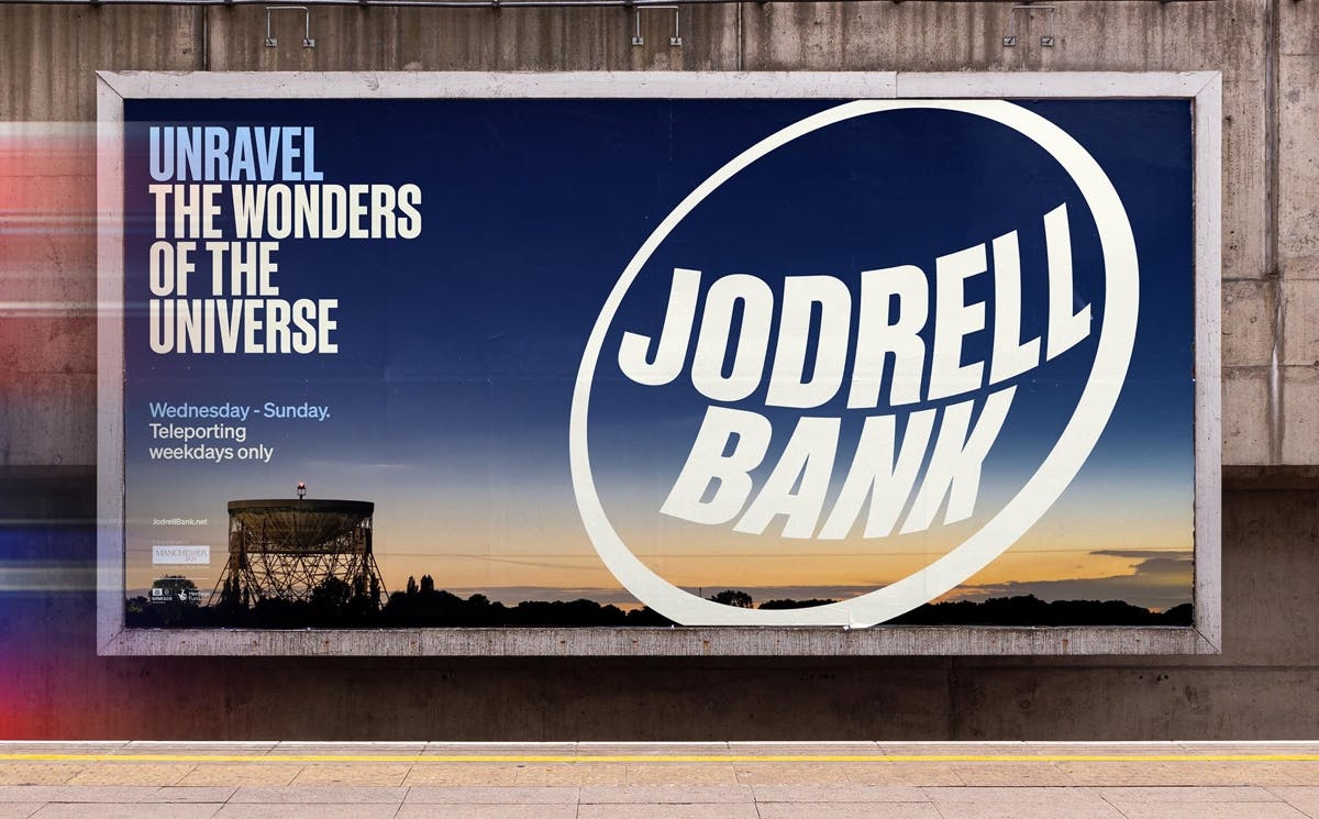 Jodrell Bank’s hypnotic new logo is inspired by its telescope