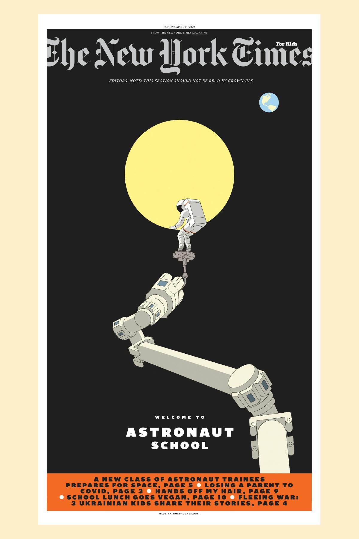 The New York Times for Kids editorial design
