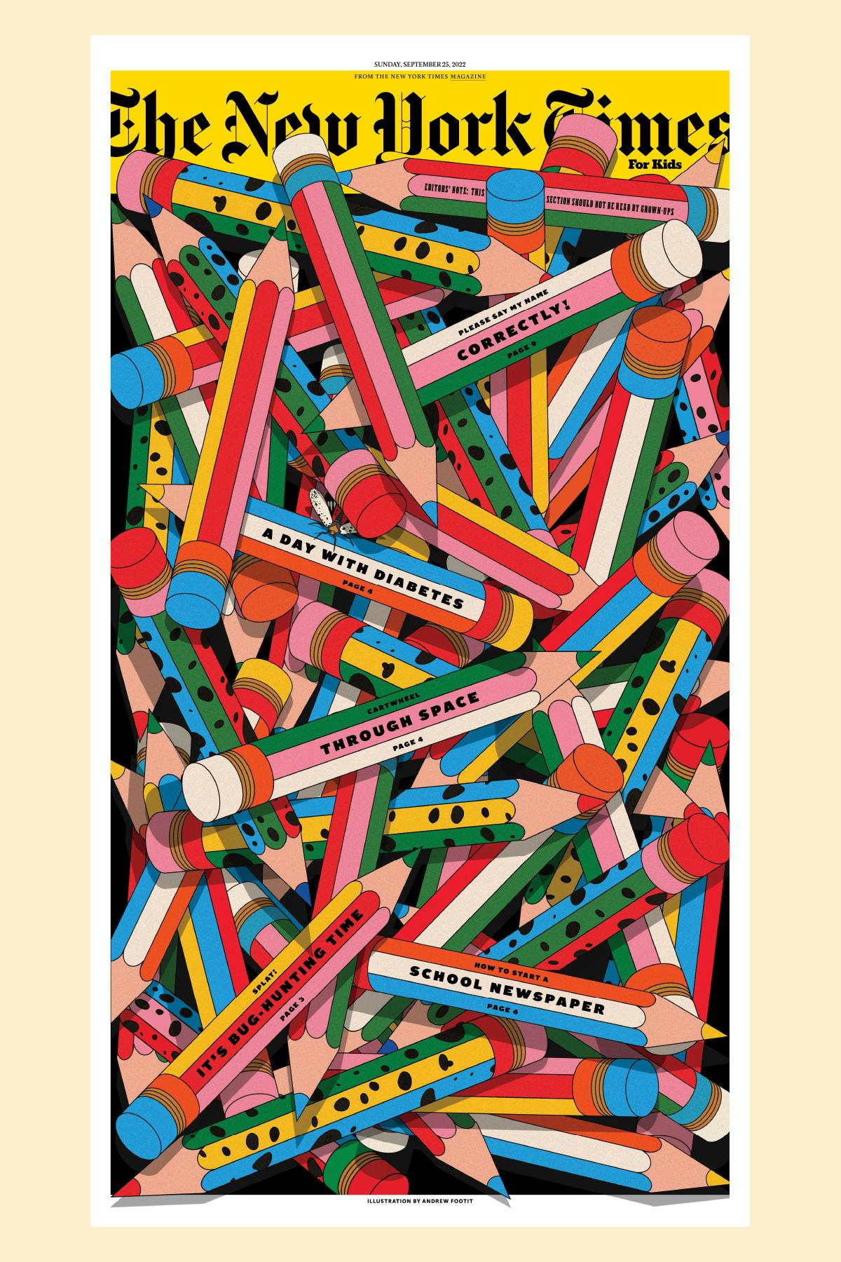 The New York Times for Kids editorial design