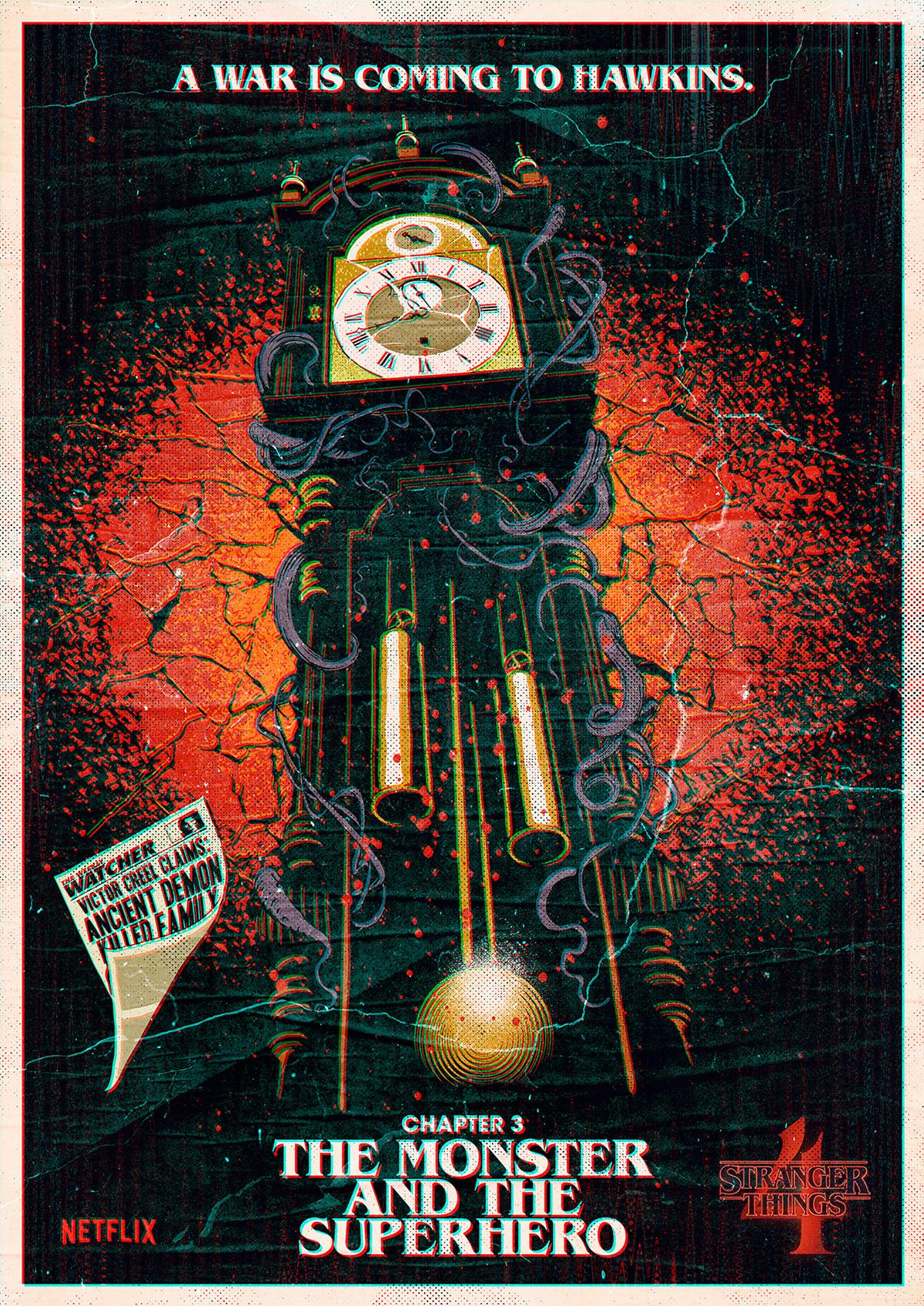 Butcher Billy channels 1980s horror for Stranger Things posters