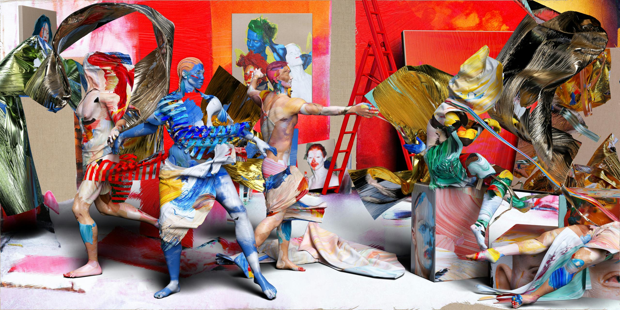 Matthew Stone’s AI paintings reflect an art world in flux