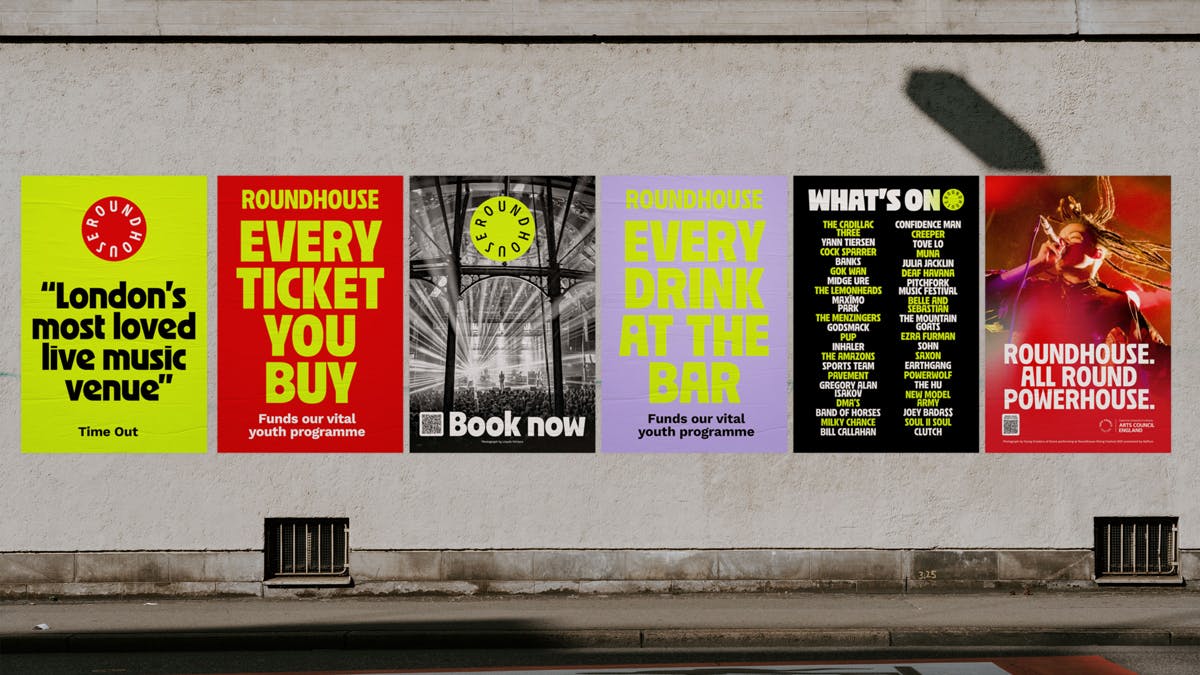 Roundhouse’s new identity turns the spotlight on its rich history