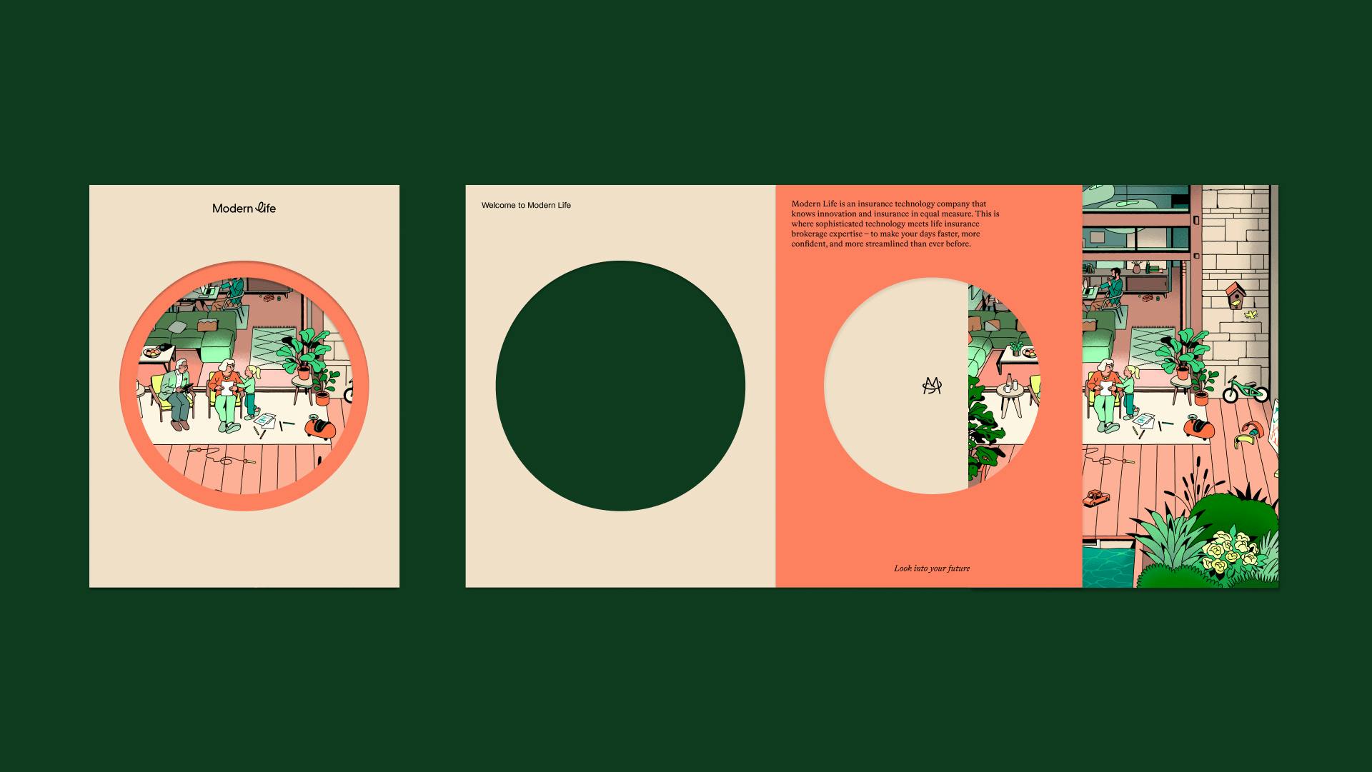 Modern Life’s visual identity puts a different spin on insurance