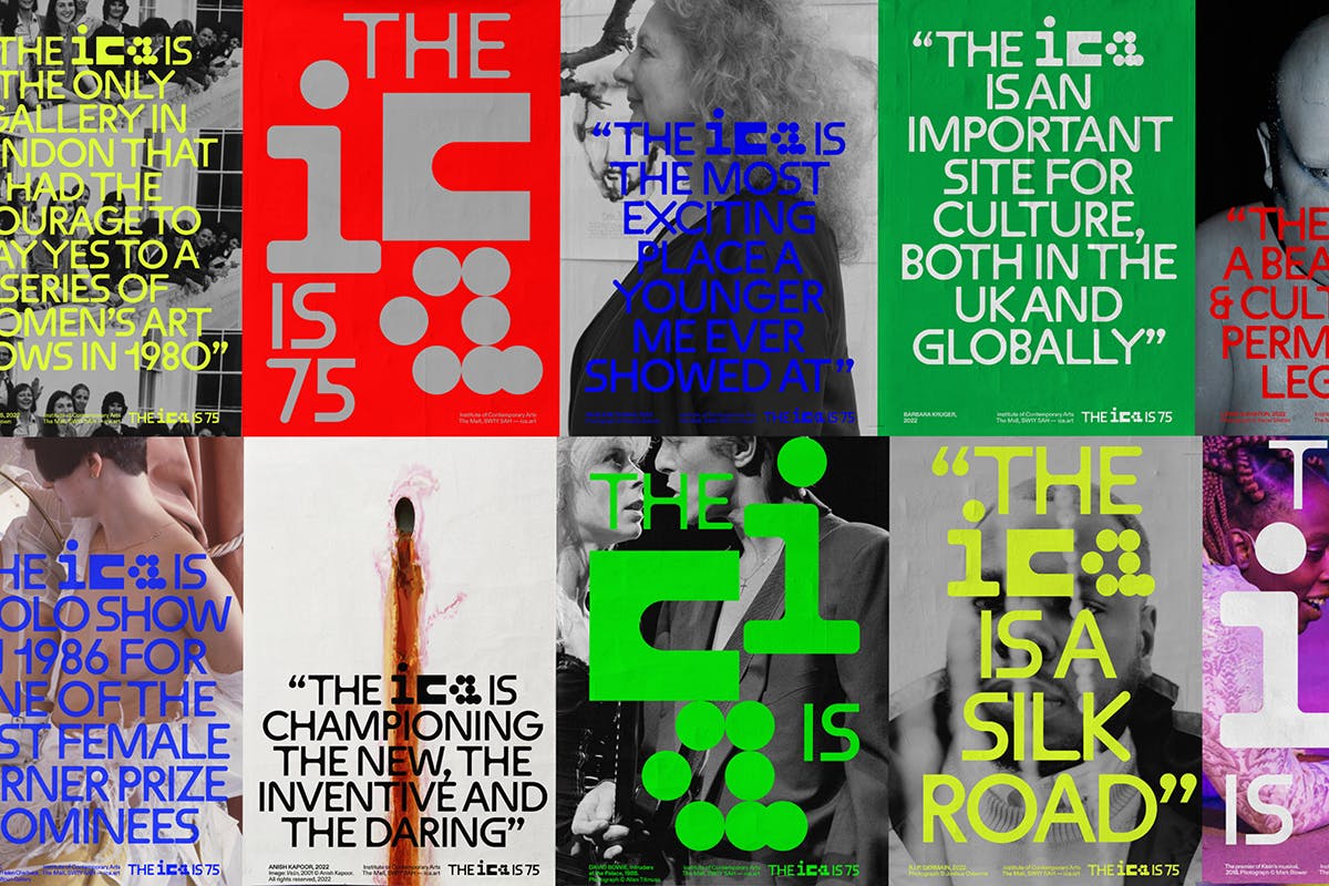 London’s ICA unveils a new identity for its 75th birthday