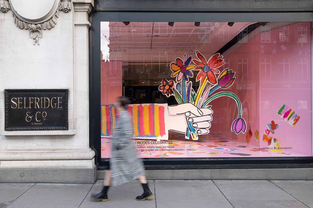 Selfridges has launched a new season of illustrated windows