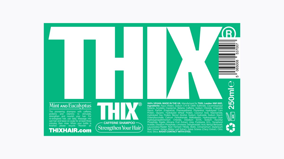Thix: Thix Hair packaging
