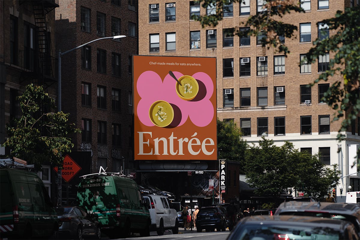 Entrée’s branding “leans into the idea of setting the table”