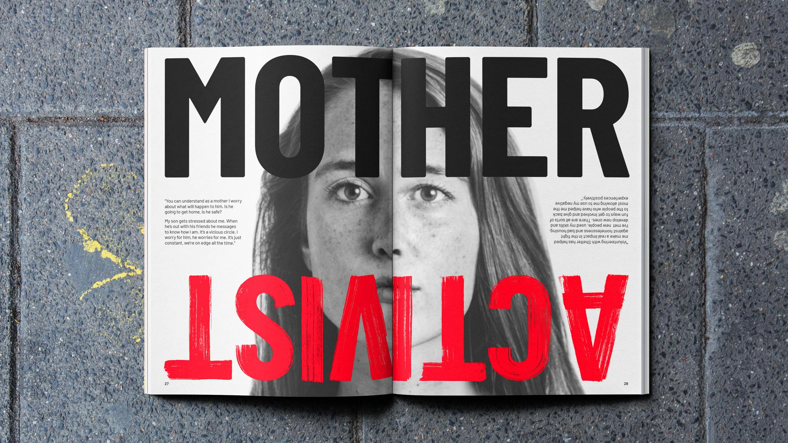 Shelter: Fight for Home typography