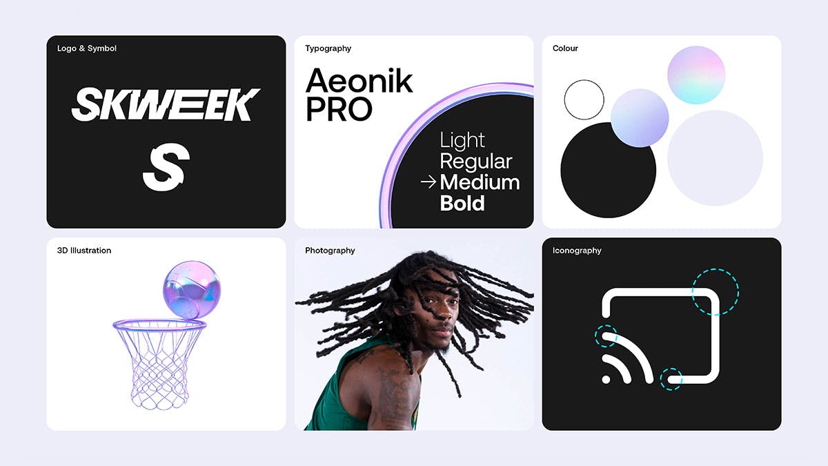 Skweek brand identity