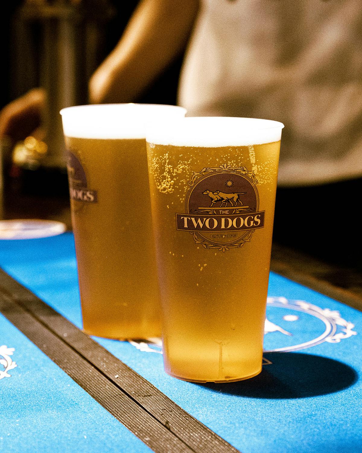 Soho pub given makeover inspired by Overmono’s Dobermann mascots