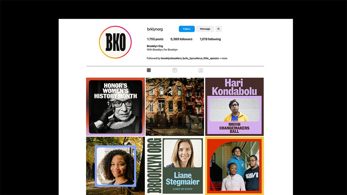 Mother Design creates identity for community charity Brooklyn Org