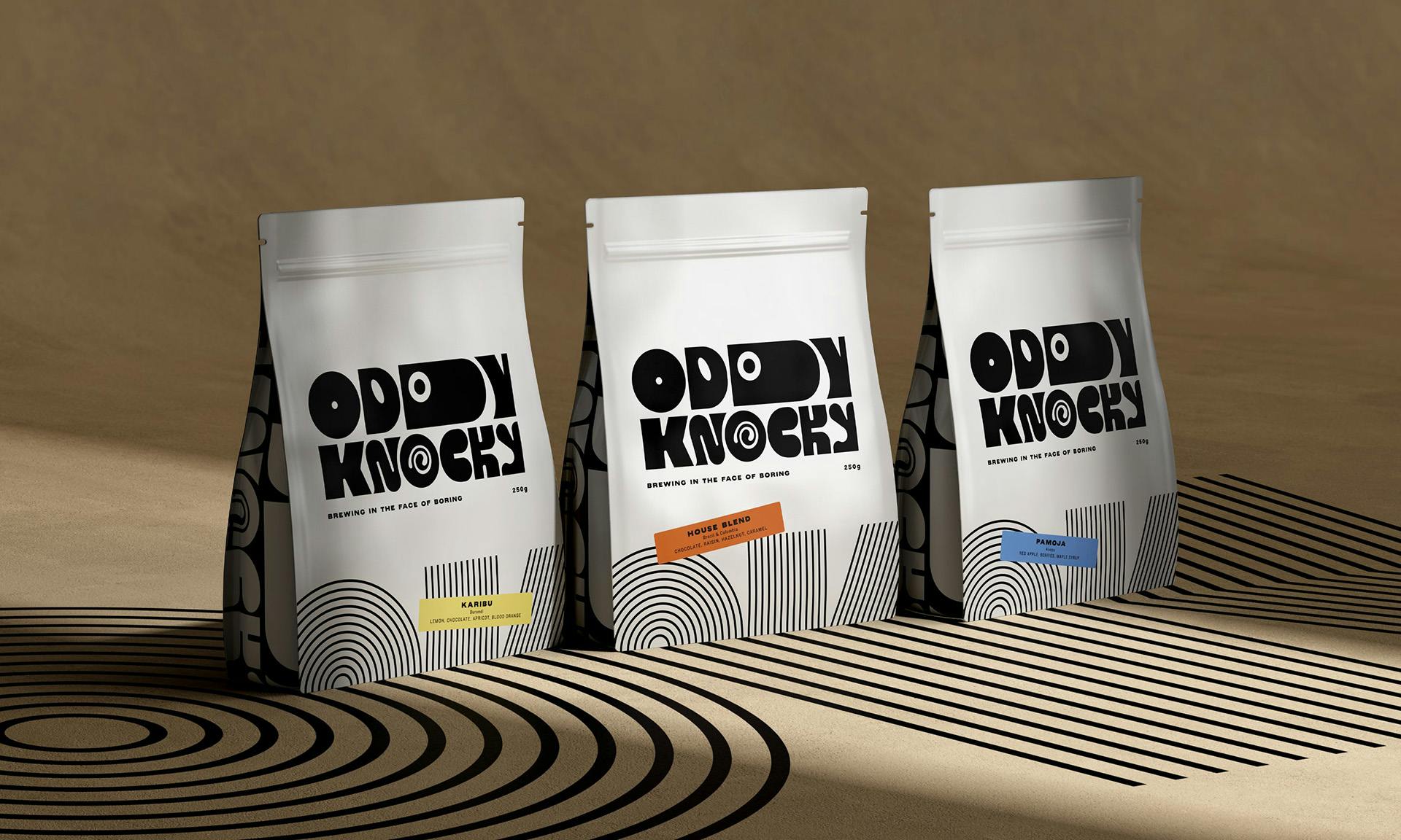 Oddy Knocky’s branding brings personality to the world of coffee
