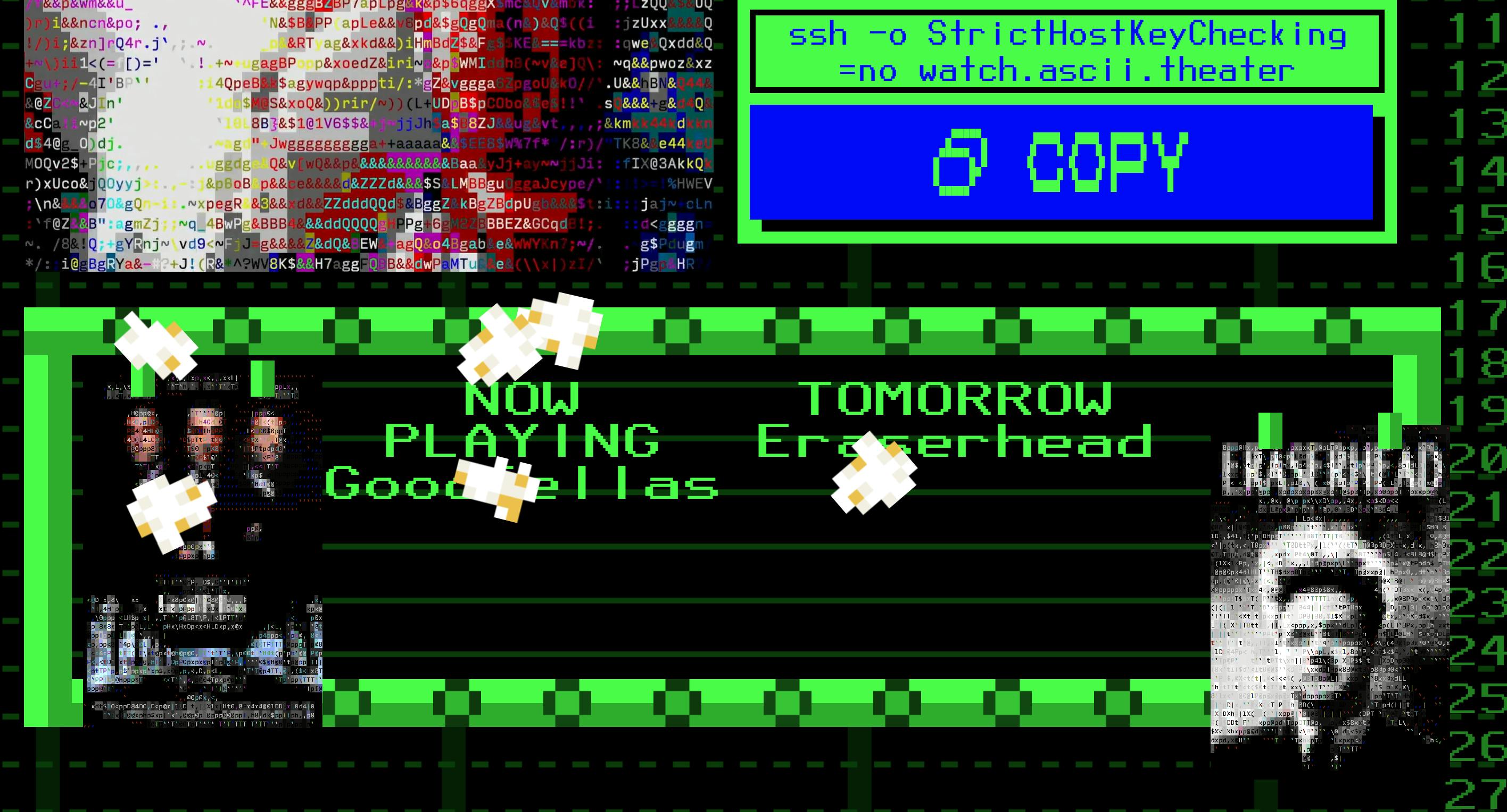 Watch some literally iconic films in ASCII