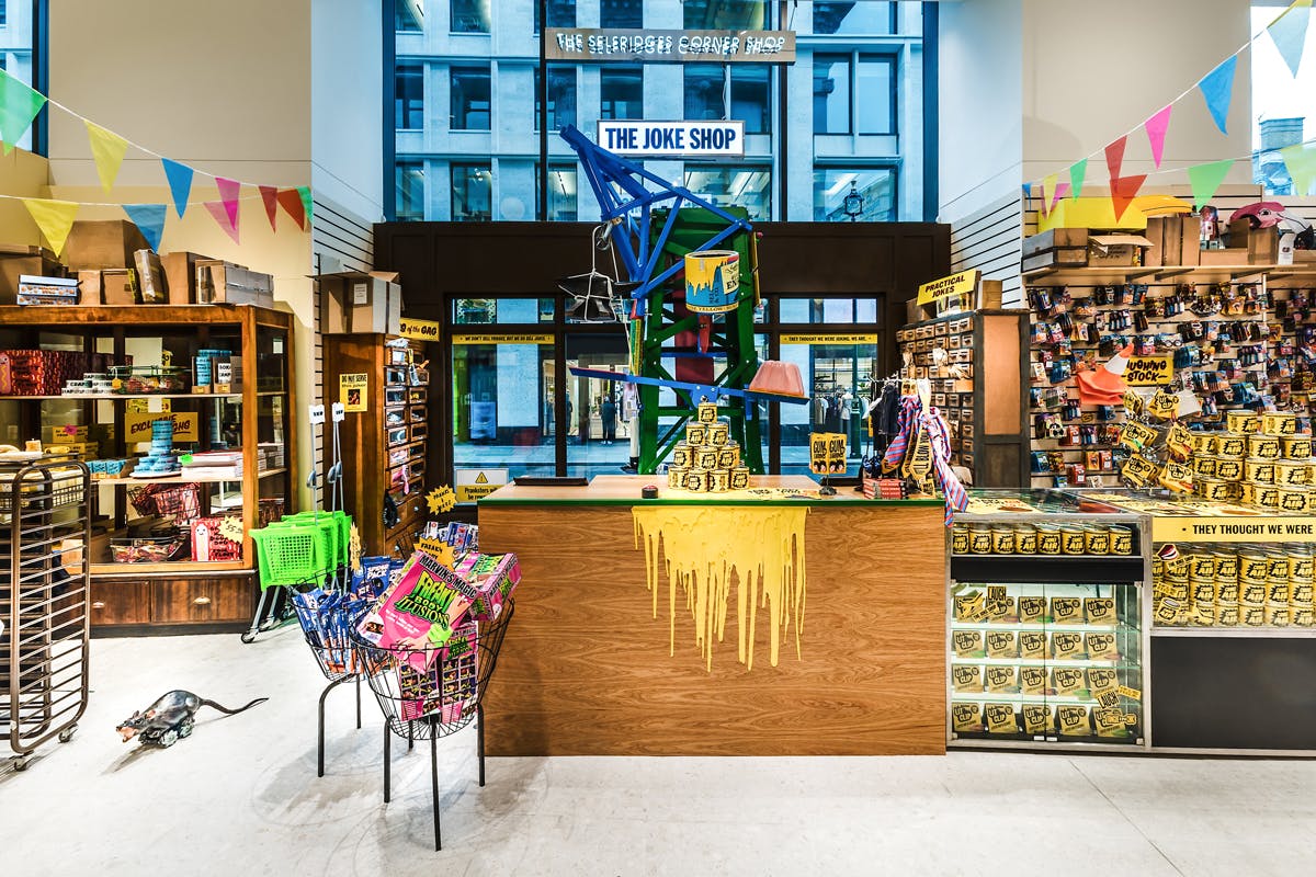 Selfridges puts a stylish spin on the classic joke shop