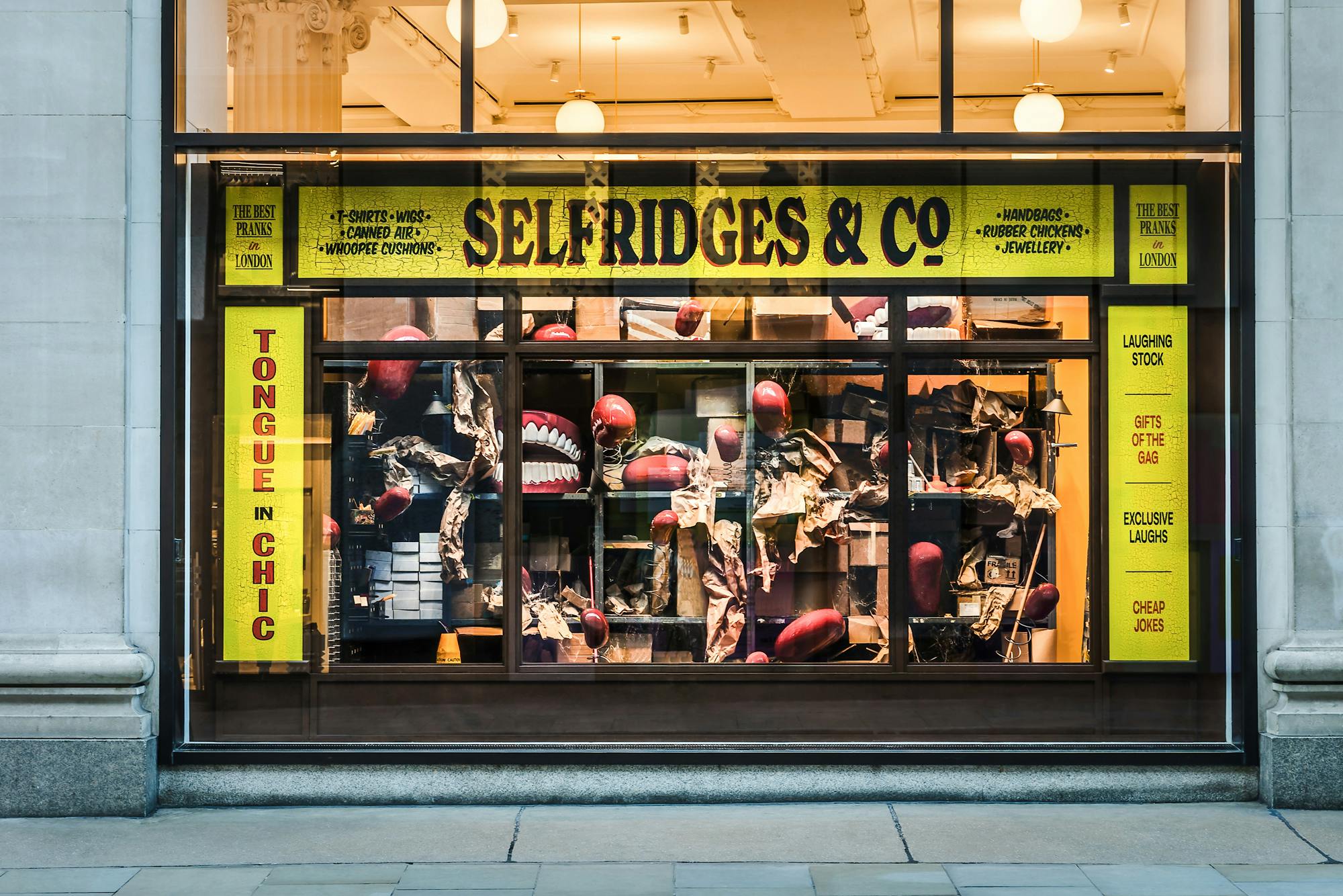 Selfridges puts a stylish spin on the classic joke shop
