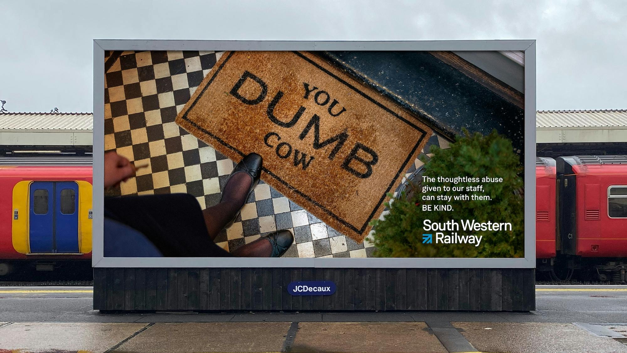 New posters ask for respect for South Western Railway workers