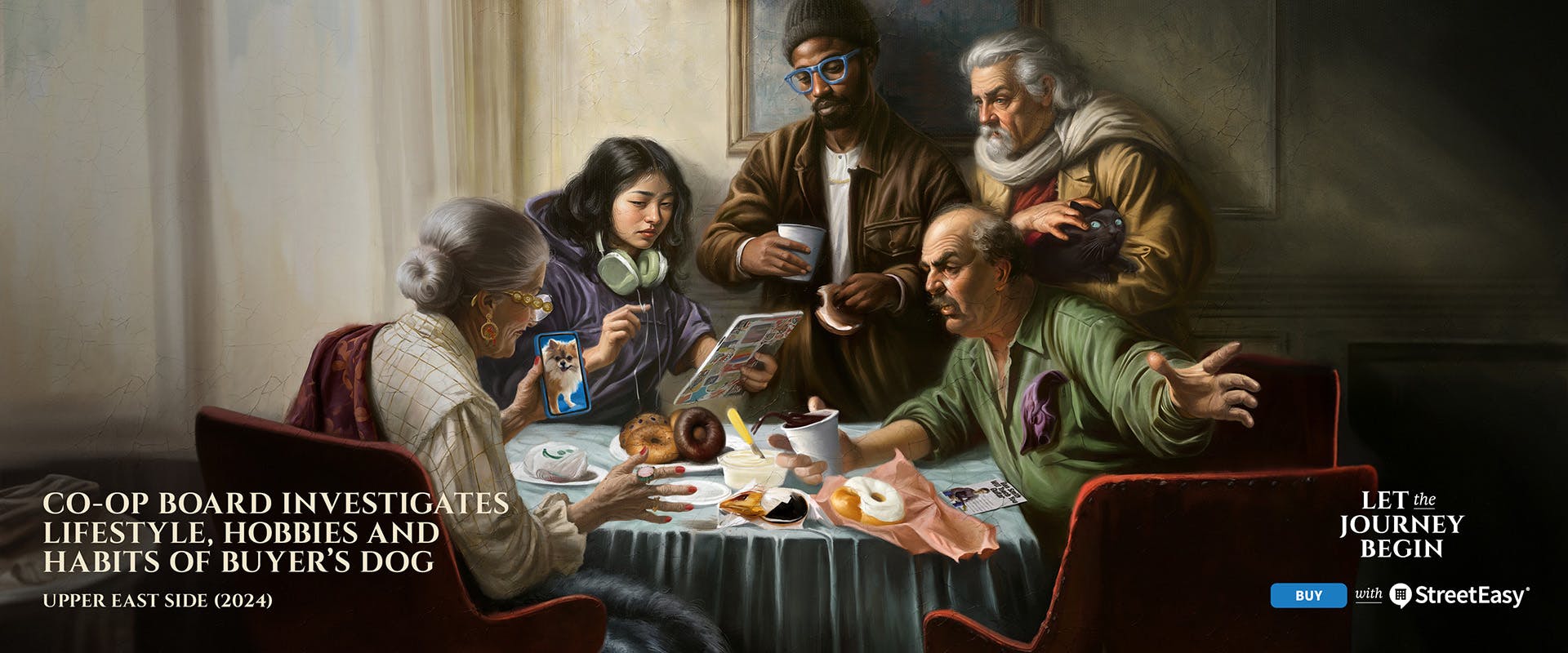 Real estate platform StreetEasy launches Renaissance style ads