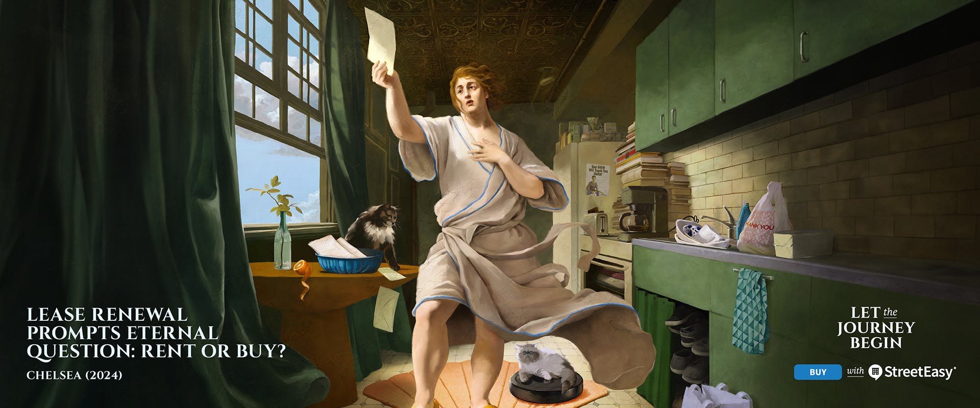 Real estate platform StreetEasy launches Renaissance style ads