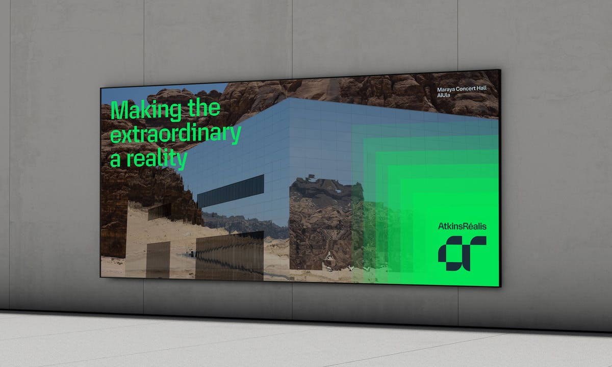 AtkinsRéalis: Precisely Assembled typography