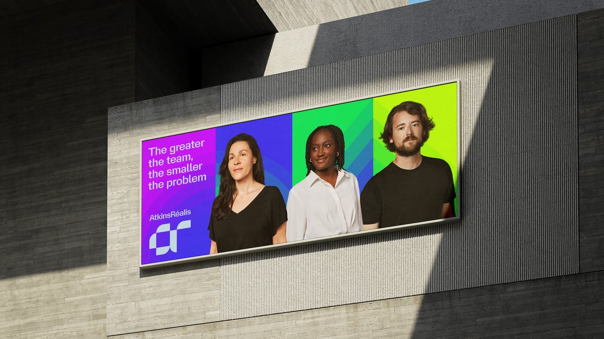 AtkinsRéalis: Precisely Assembled typography