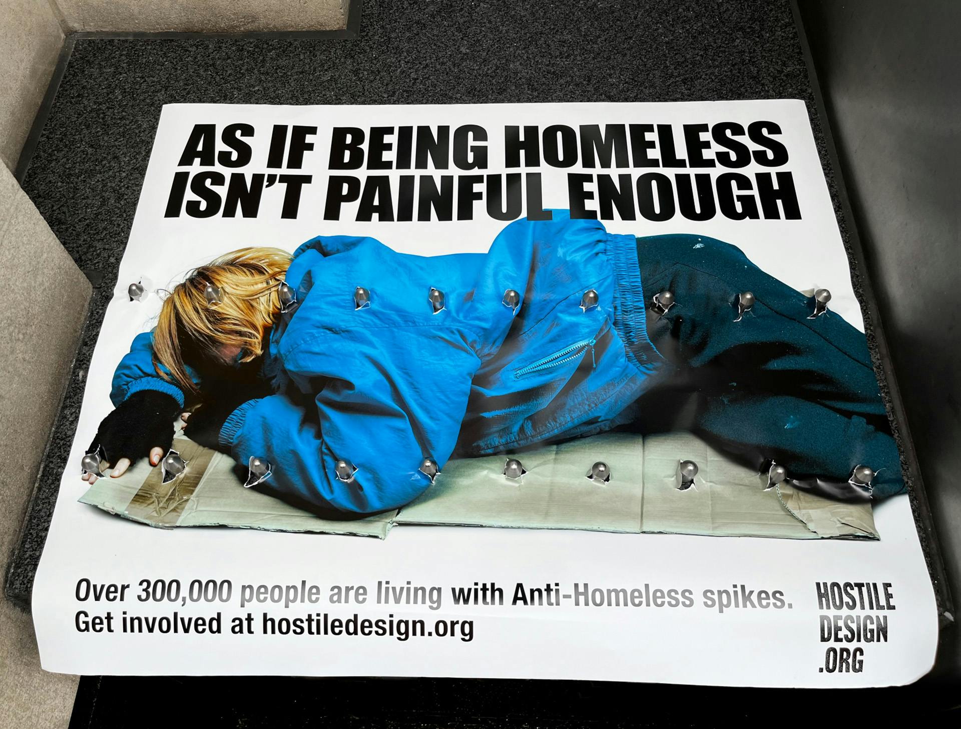 Visceral campaign calls out anti-homeless spikes