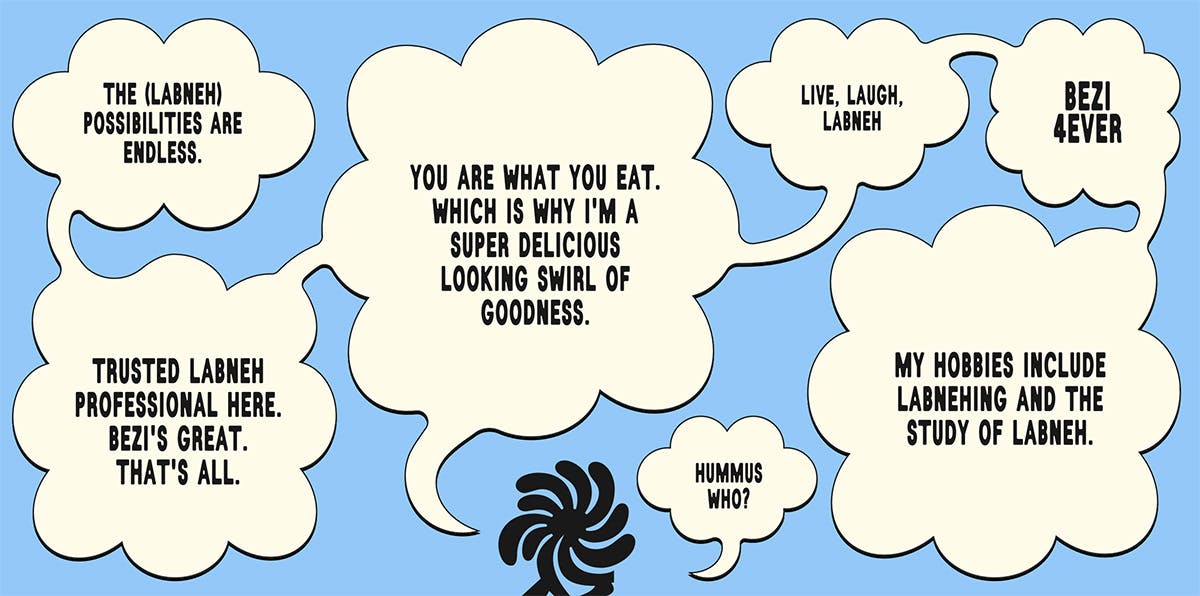 Labneh brand Bezi launches with a richly textured identity