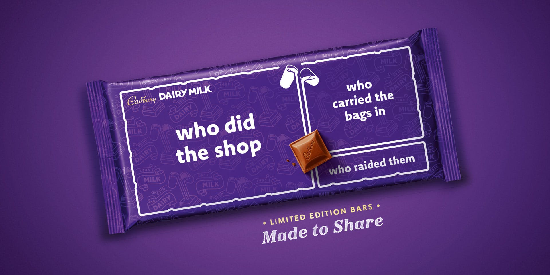 Cadbury’s new packaging shows why it’s made for sharing