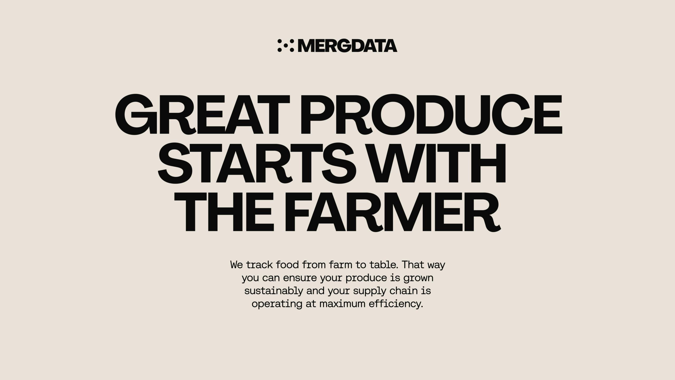 NB Studio’s acid yellow rebrand of agritech platform Mergdata