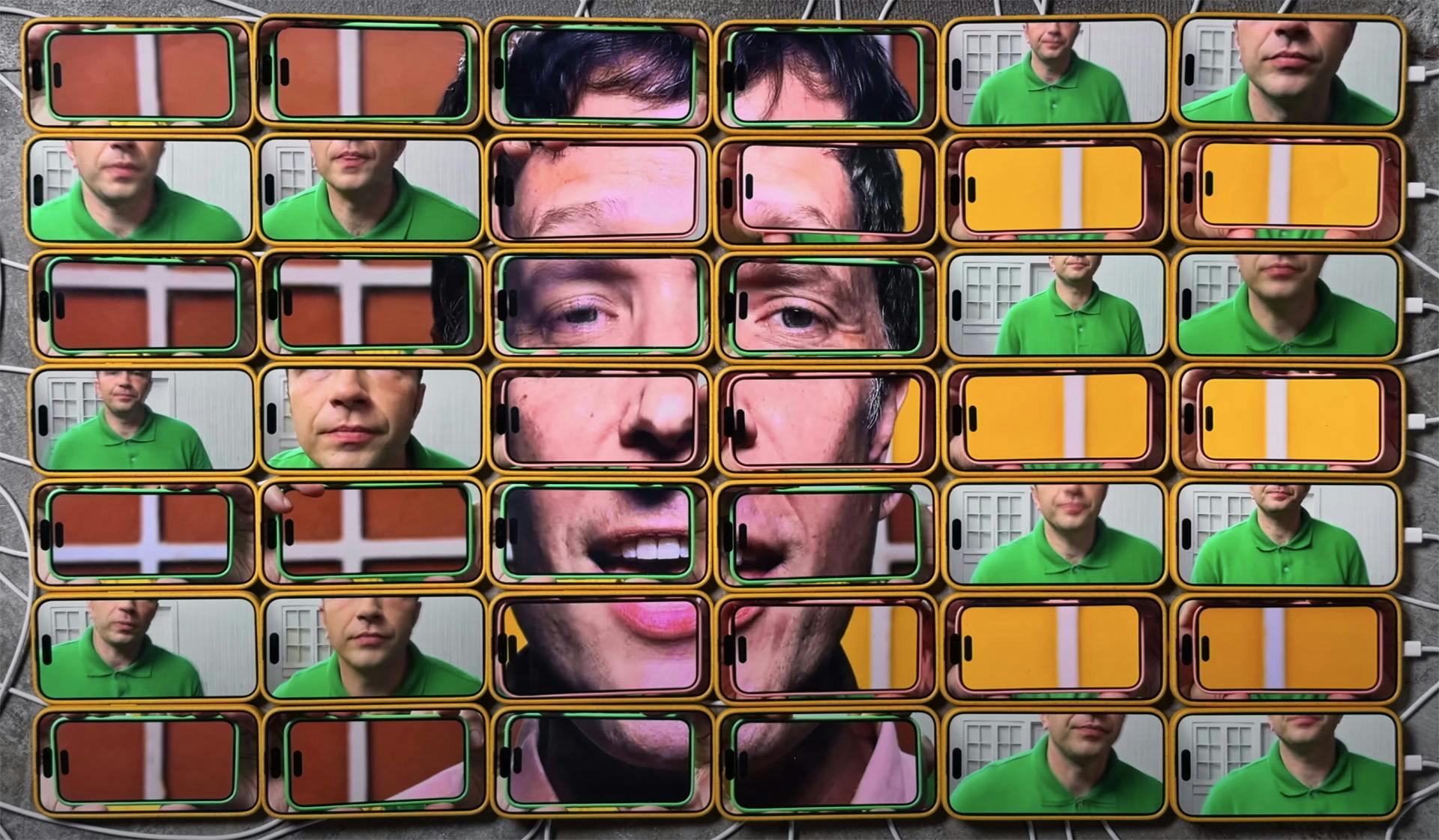 OK Go’s complex music video plays out across 64 phones