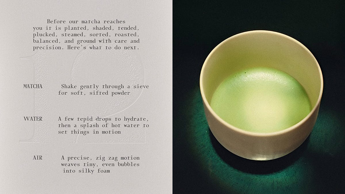 Matcha brand 12 launches with a refreshing identity