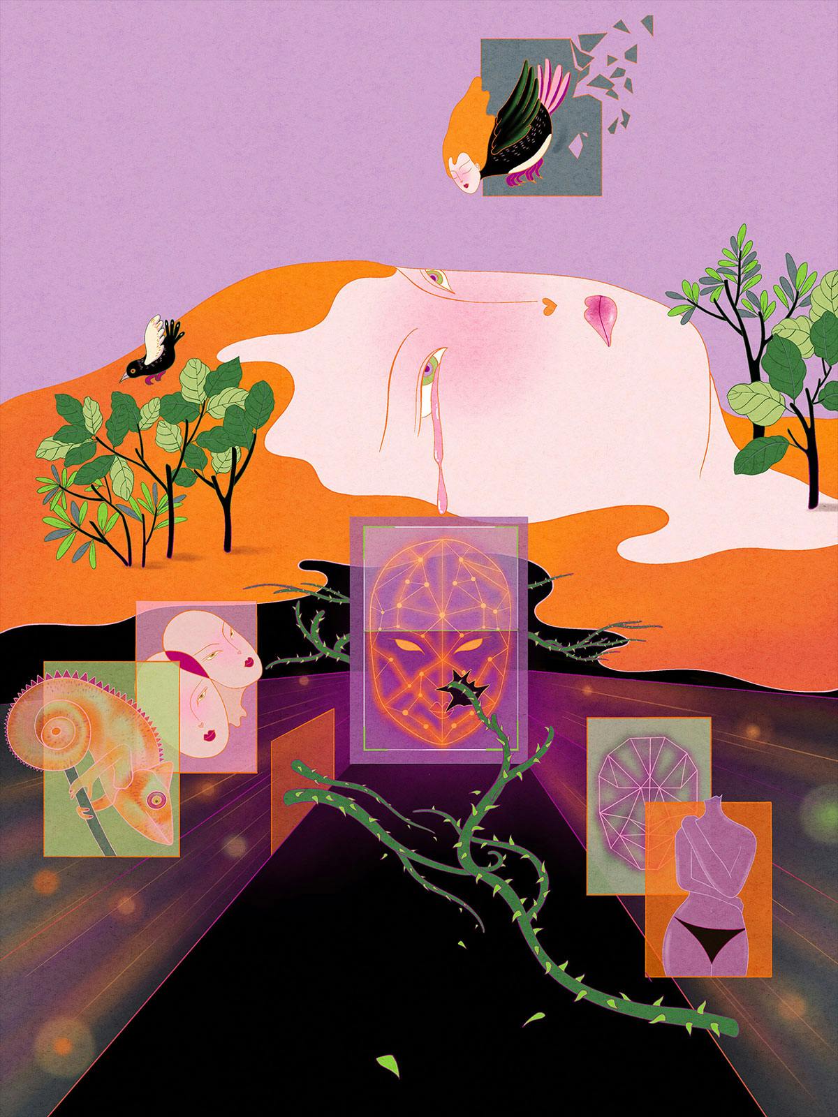 Leah Han’s serene illustrations blend her two worlds