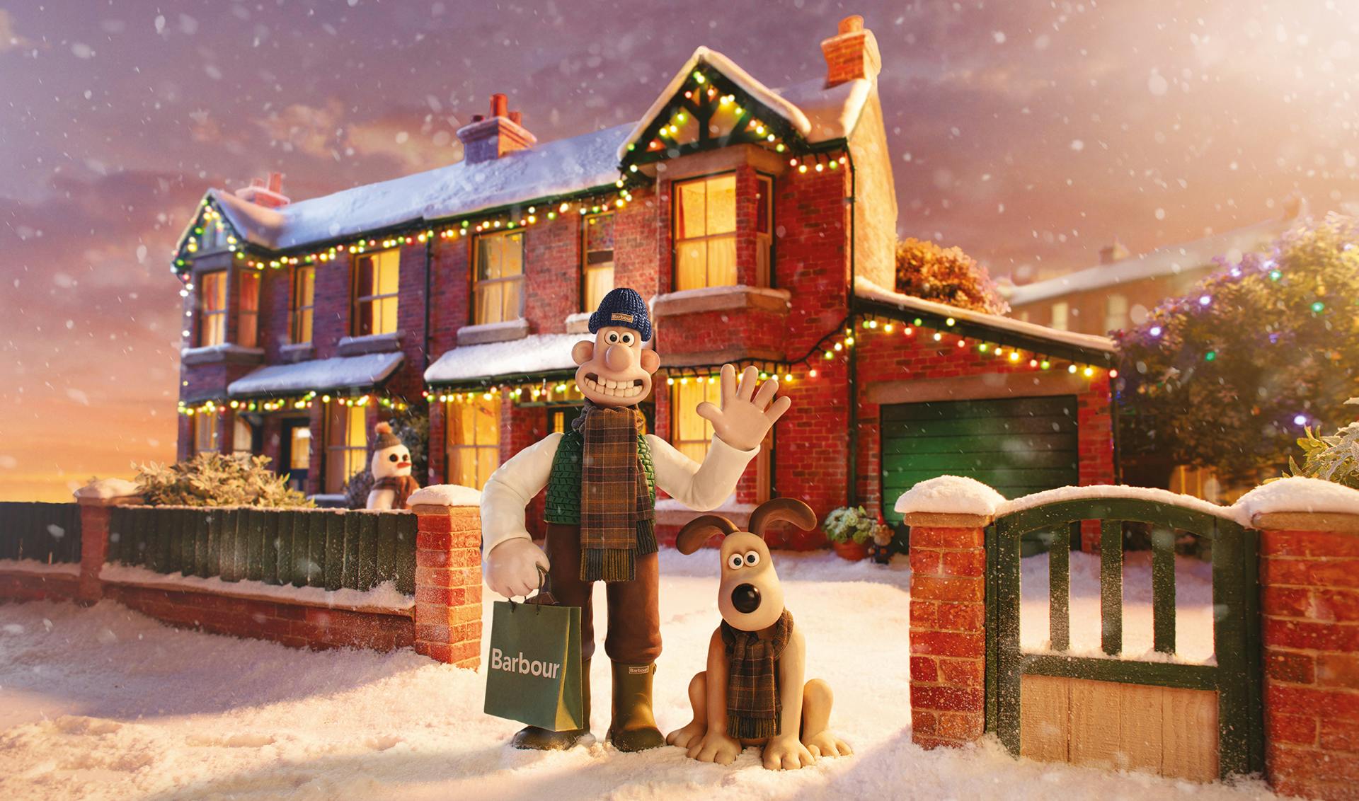 Wallace & Gromit have Christmas covered with Barbour