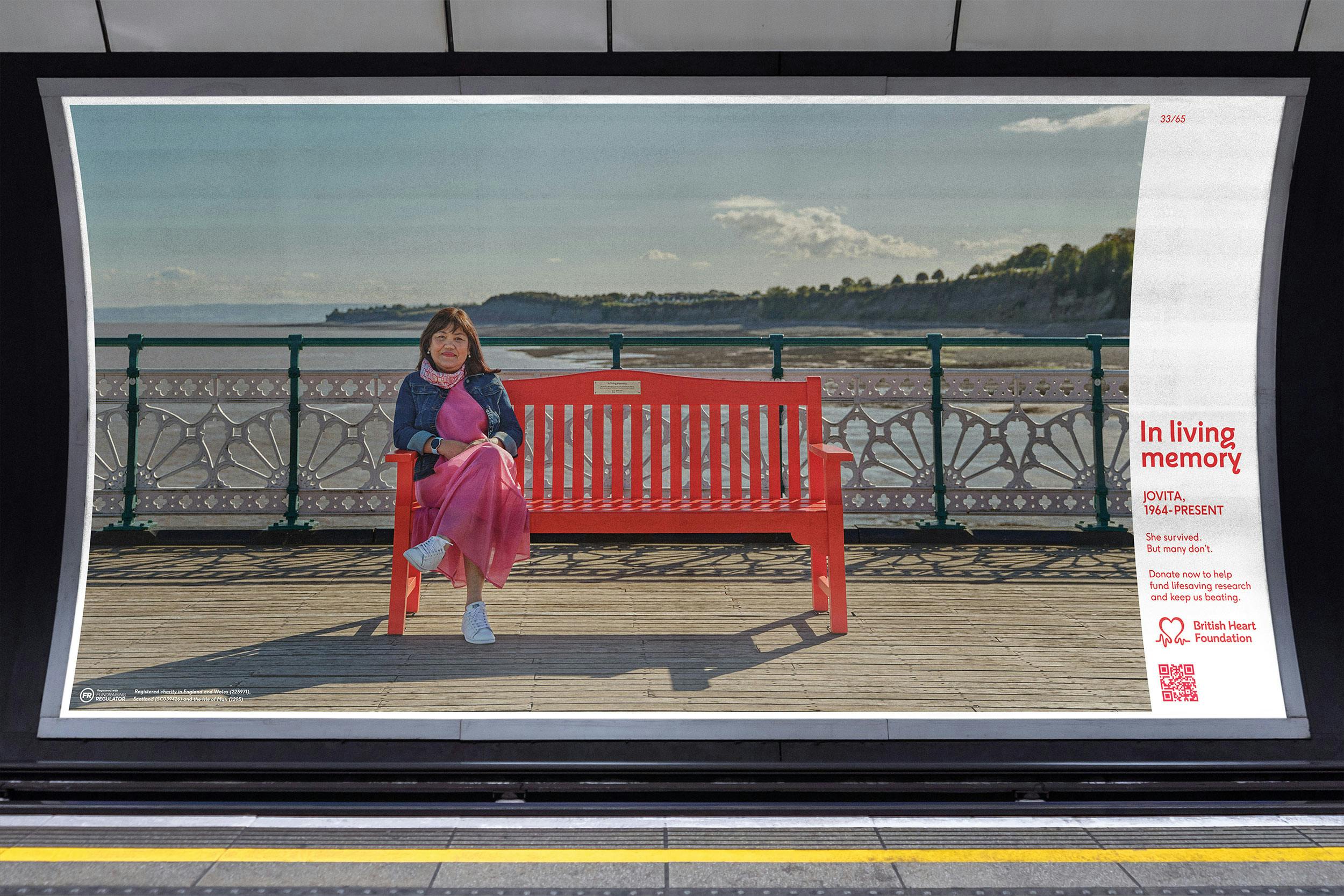 BHF turns park benches into celebrations of survival