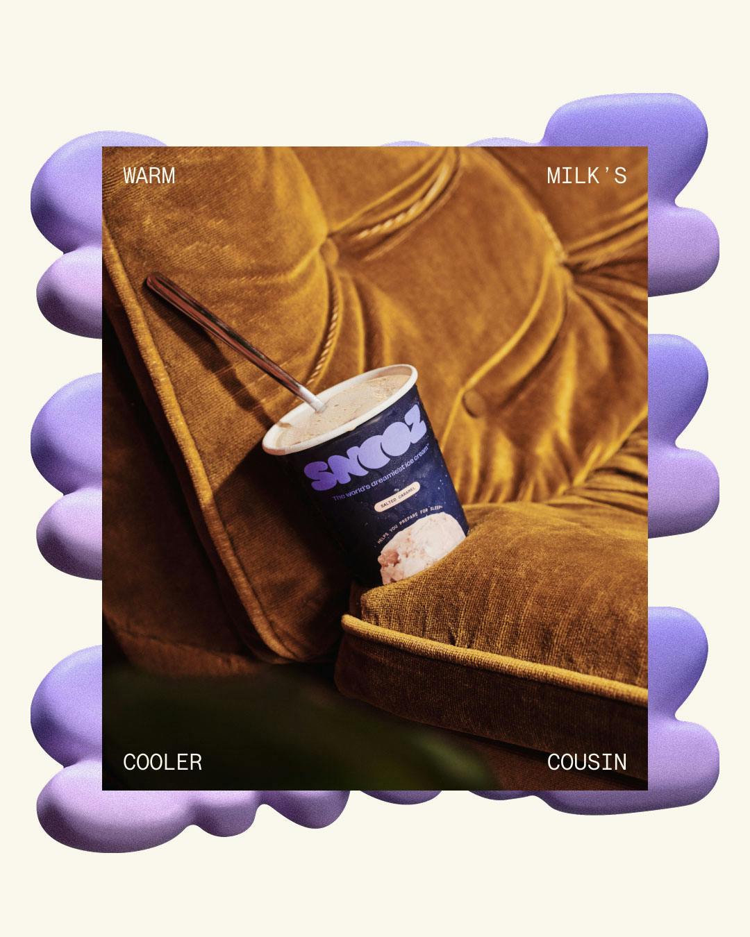 Night-time ice cream brand Snooz launches with dreamy identity