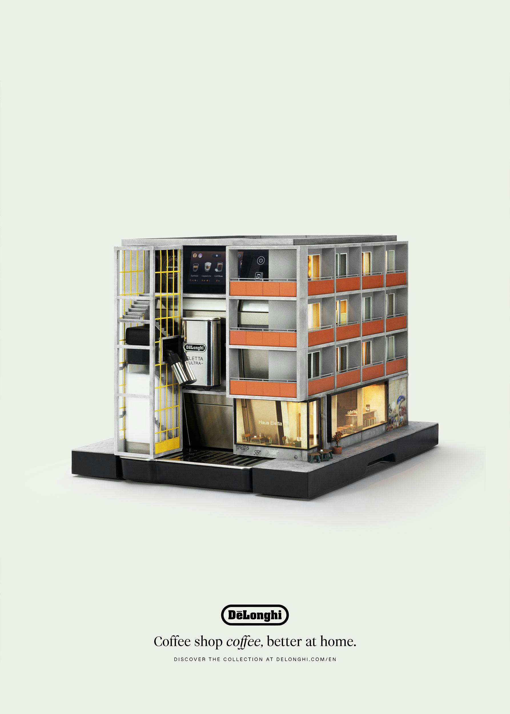 Wes Anderson model-maker turns coffee machines into tiny cafés