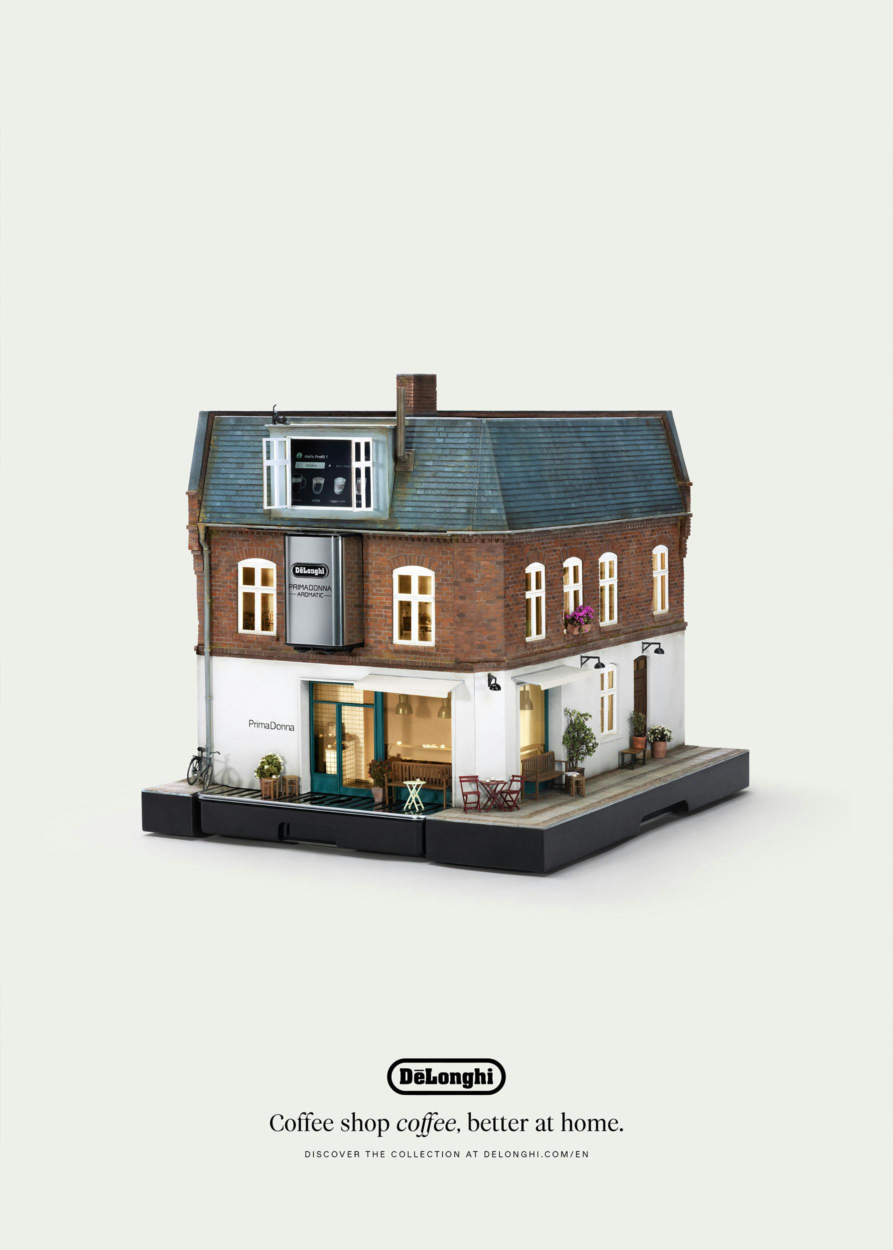 Wes Anderson model-maker turns coffee machines into tiny cafés