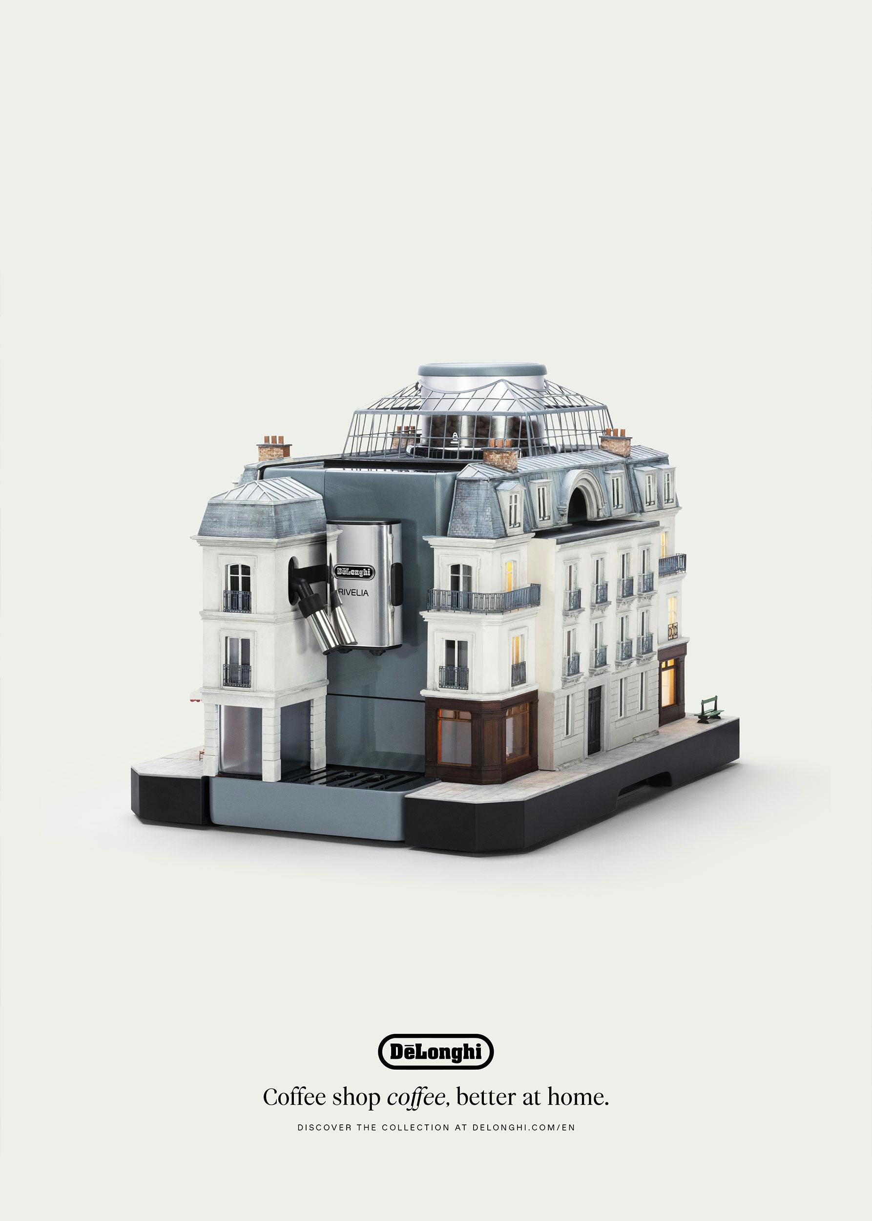 Wes Anderson model-maker turns coffee machines into tiny cafés