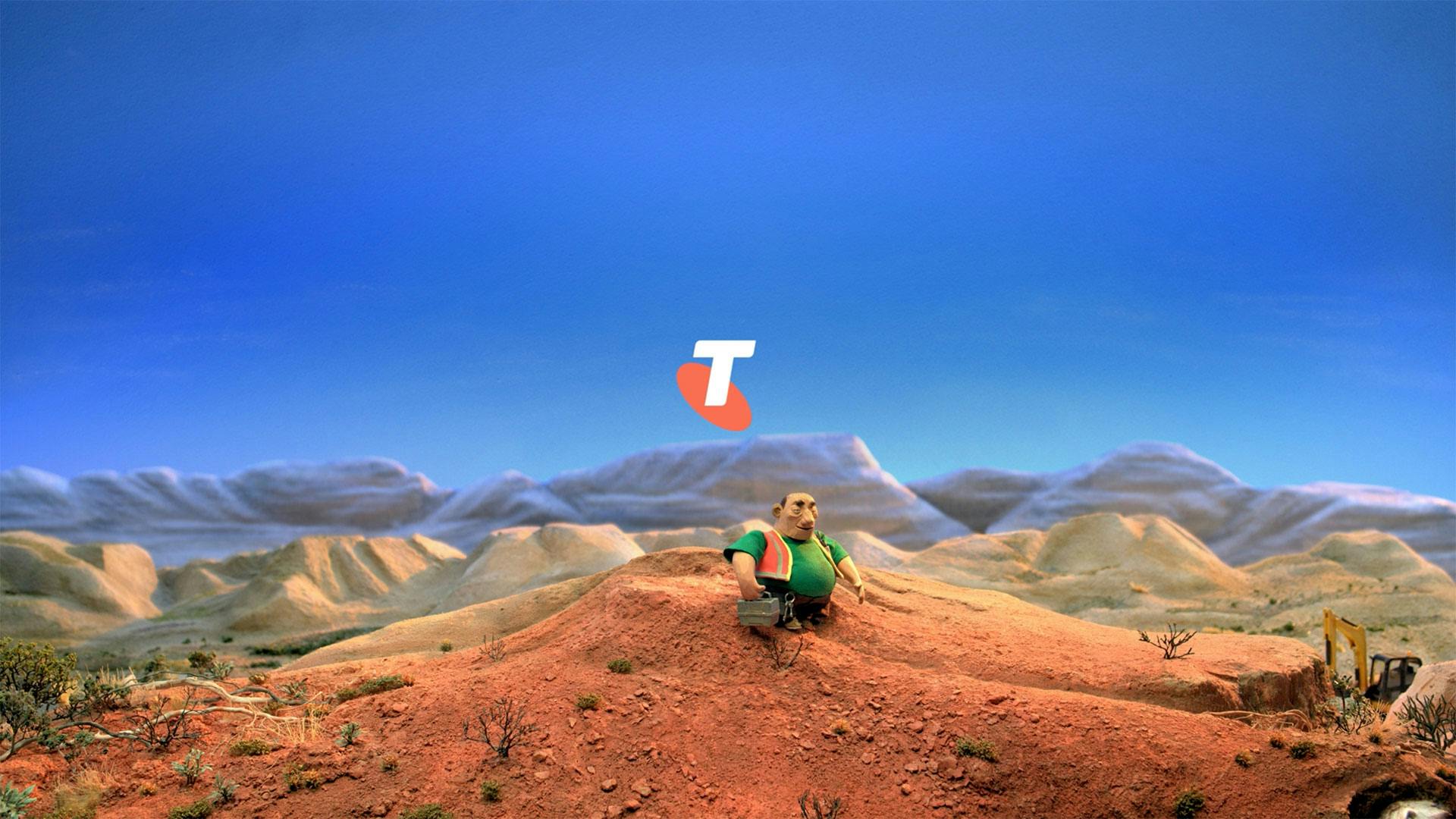Telstra takes its network off-world in charming stop-motion ads